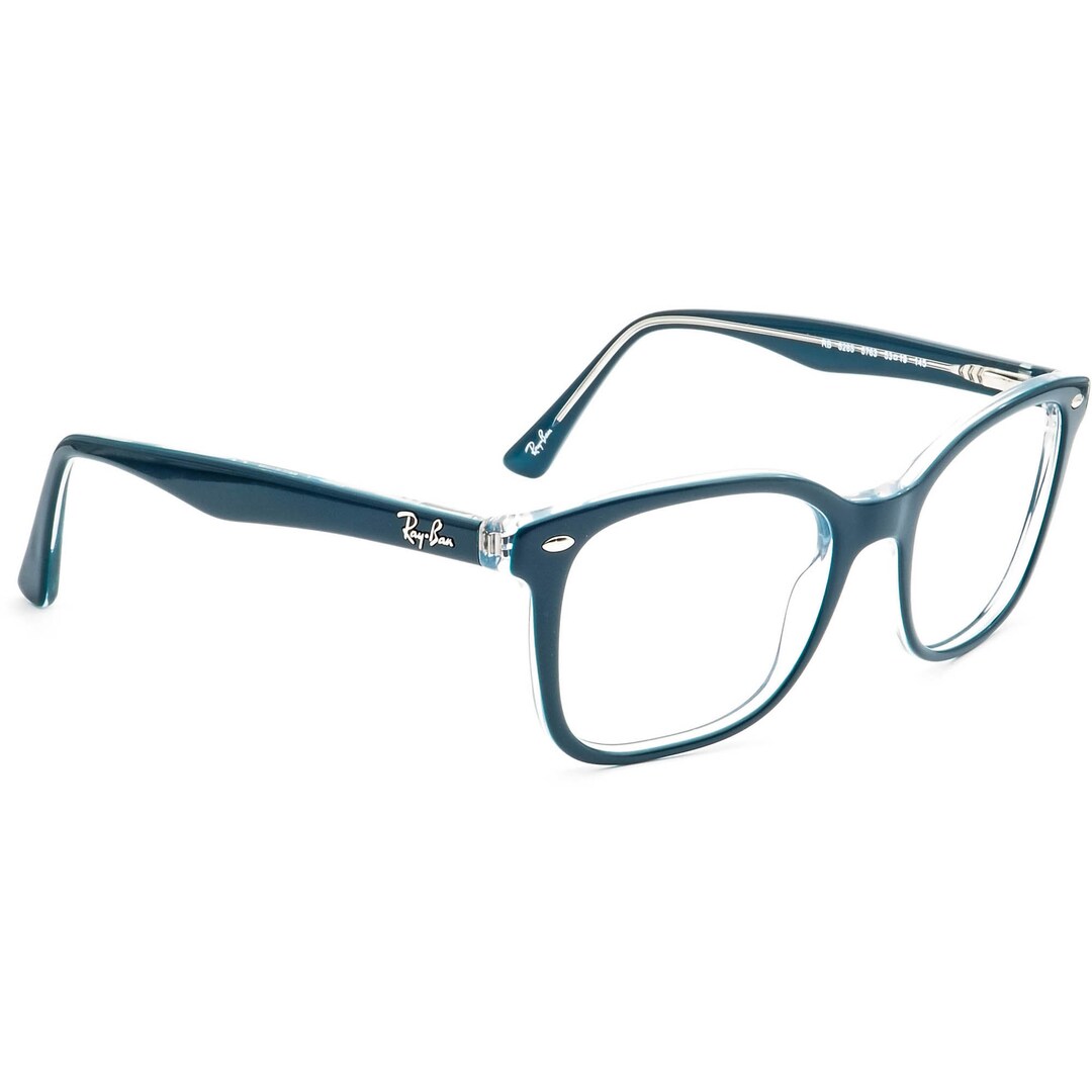 Ray-ban Eyeglasses RB 5285 5763 Blue on Clear Square Frame 53[]19 145 ...