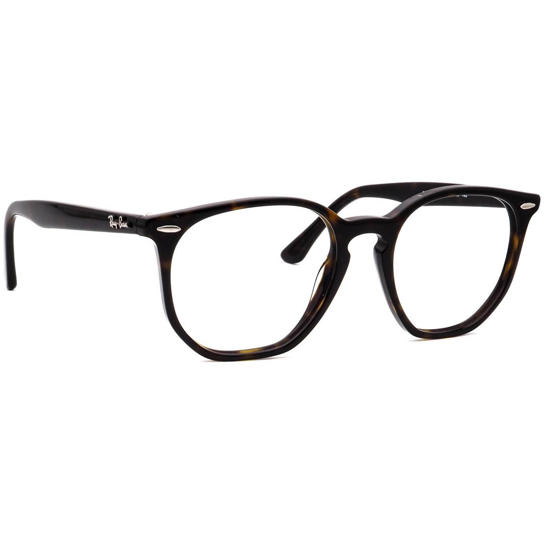 Ray-ban Eyeglasses RB 7151 2012 Polished Dark Havana Hexagonal Frame 52 ...