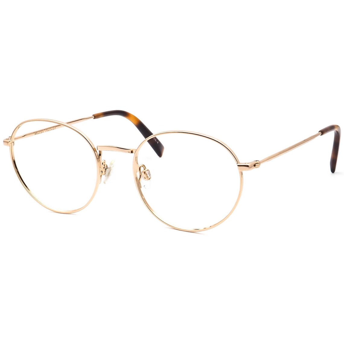 Warby Parker Eyeglasses Simon M 2403 Polished Gold Round Metal Frame 50 ...