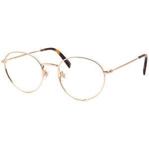Warby Parker Eyeglasses Simon M 2403 Polished Gold Round Metal Frame 50 ...