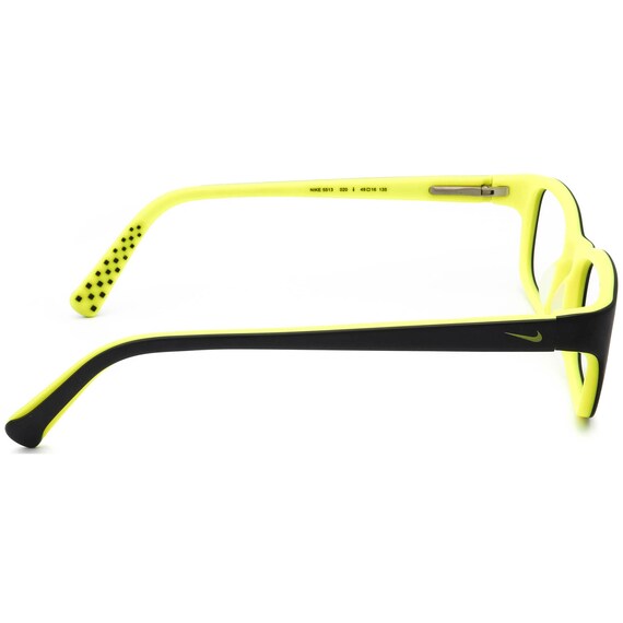Nike Small Eyeglasses 5513 020 Matte Black/Neon Green… - Gem