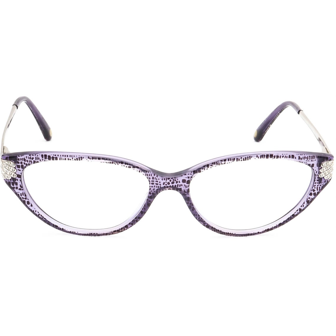 Versace Eyeglasses MOD.3166-B 5000 Purple/silver Rhinestones | Etsy