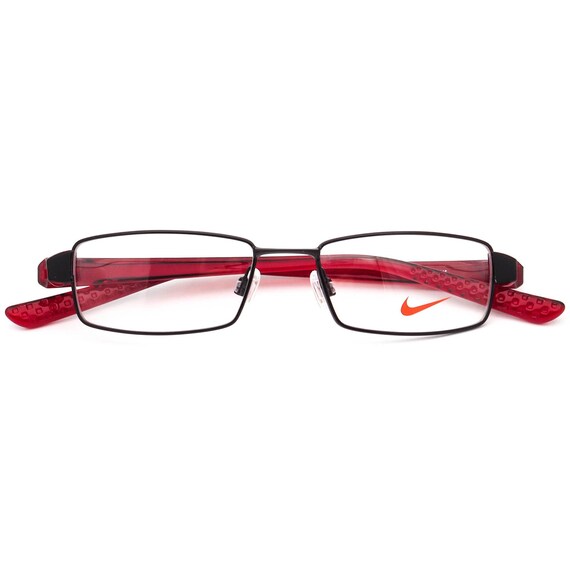 Nike Men's Eyeglasses 8065 001 Polished Black/Red Rec… - Gem