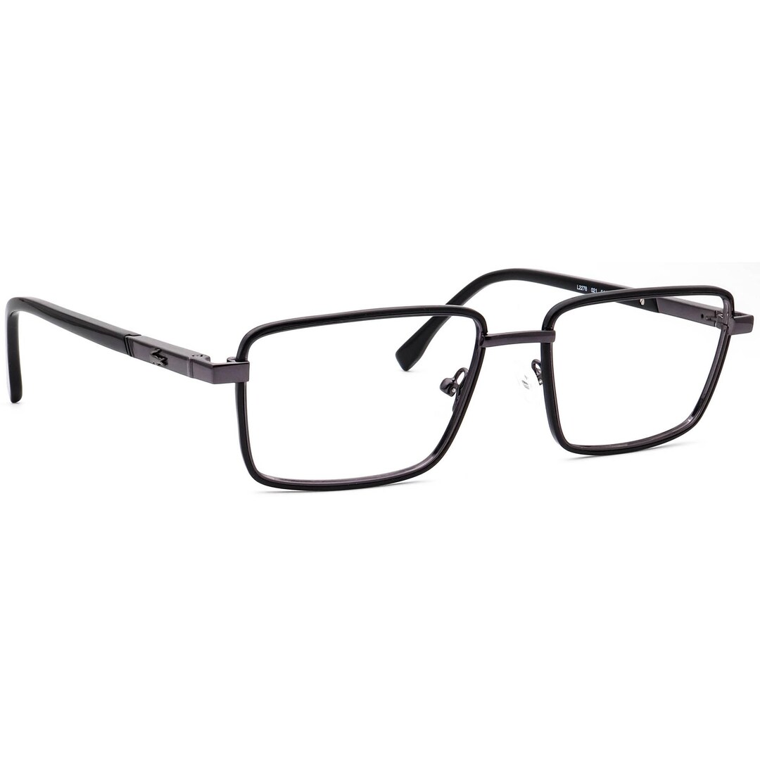 Lacoste Eyeglasses L2278 021 Polished Black/gunmetal Square Metal Frame ...
