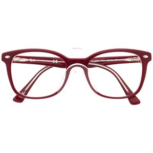 Ray-ban Eyeglasses RB 5285 5738 Polished Bordeaux on Transparent Square ...