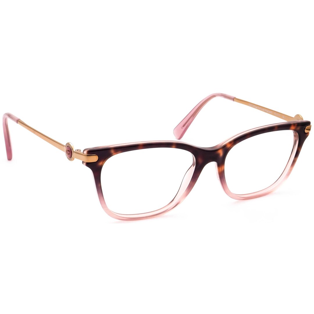 Coach Women's Eyeglasses HC 6176 5650 Rose Tortoise Gradient Square ...