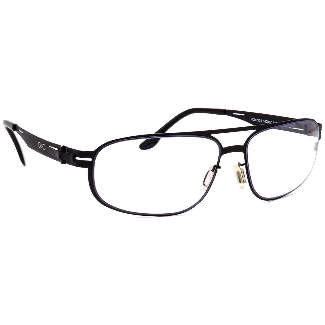 Ovvo Optics Eyeglasses MOD.2326 Col.50 Matte Black Pilot Metal Frame 55 ...