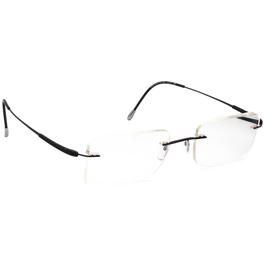 Silhouette Men's Eyeglasses 7719 50 6059 Dynamics Matte Black Rimless ...