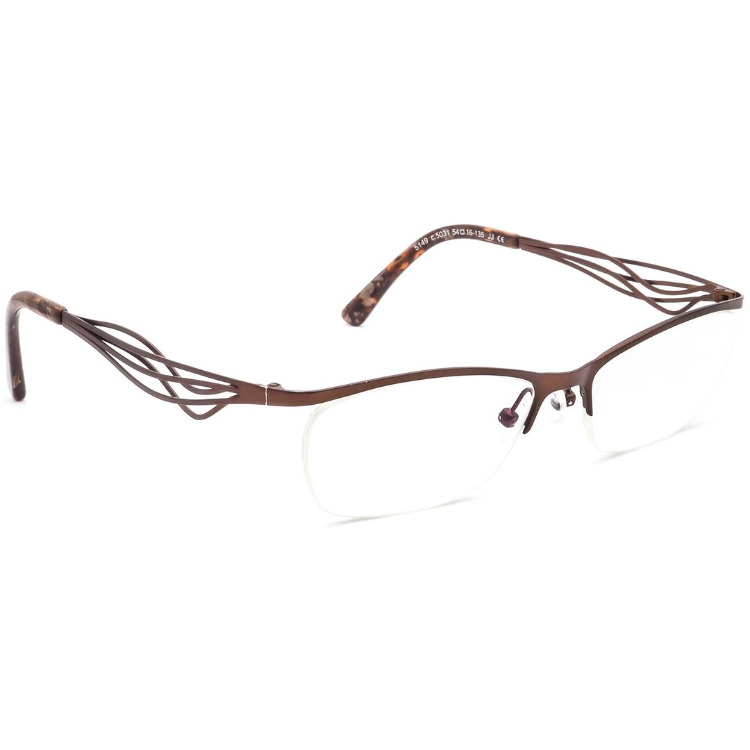 Prodesign Denmark Eyeglasses 5149 C.5031 Brown Half Rim Metal Frame 54 ...