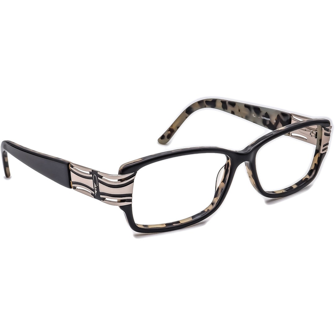 Cazal Eyeglasses MOD. 3013 COL.002 Black/silver Rectangular Germany 54 ...