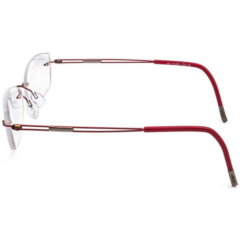 Silhouette Eyeglasses 5227 40 6059 Titan Burgundy Rimless - Etsy