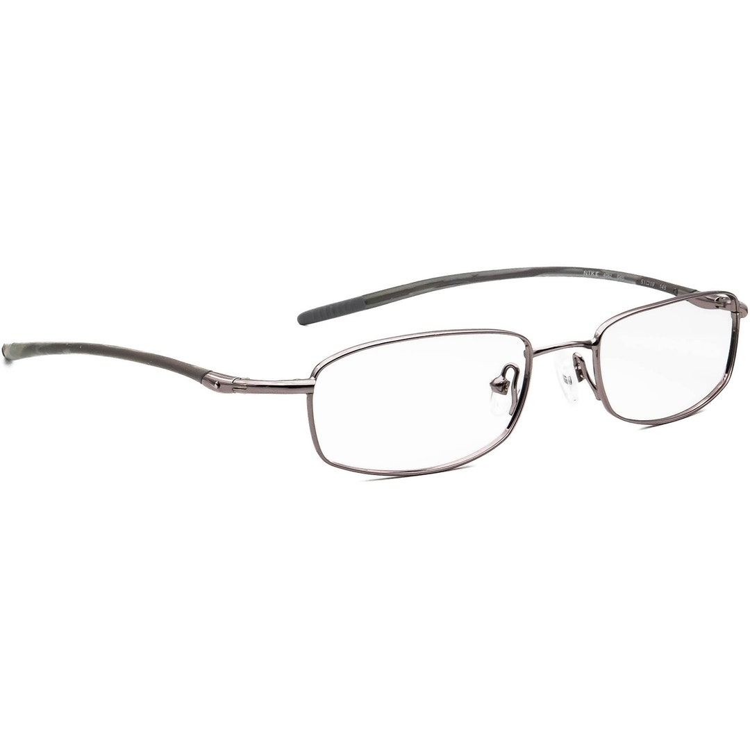 Nike Eyeglasses 4082 045 Flexon Gunmetal/matte Gray Rectangular Frame ...
