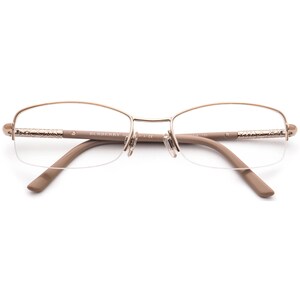 Burberry Eyeglasses B 1210 1129 Rose Gold Half Rim Frame Italy 53[]18 ...