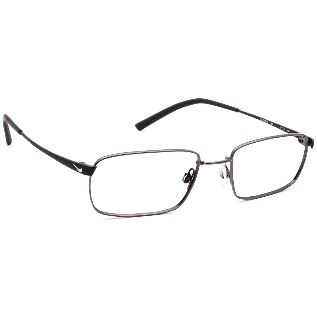 Nike Men's Eyeglasses 4194 059 Flexon Gunmetal/satin Black Square Metal ...