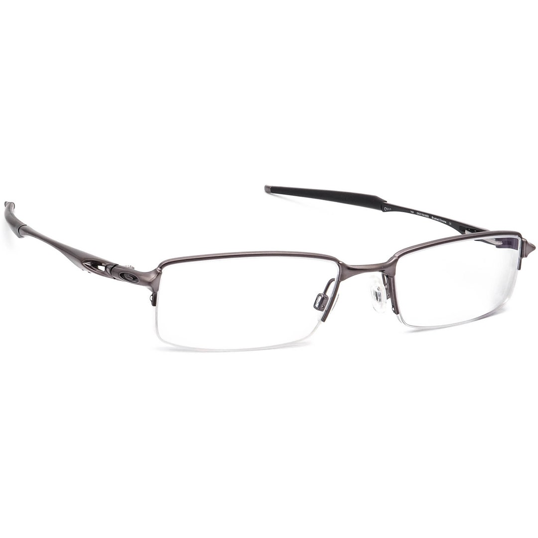 Oakley Men's Eyeglasses OX3119-0453 Halfshock Brushed Chrome Half Rim ...