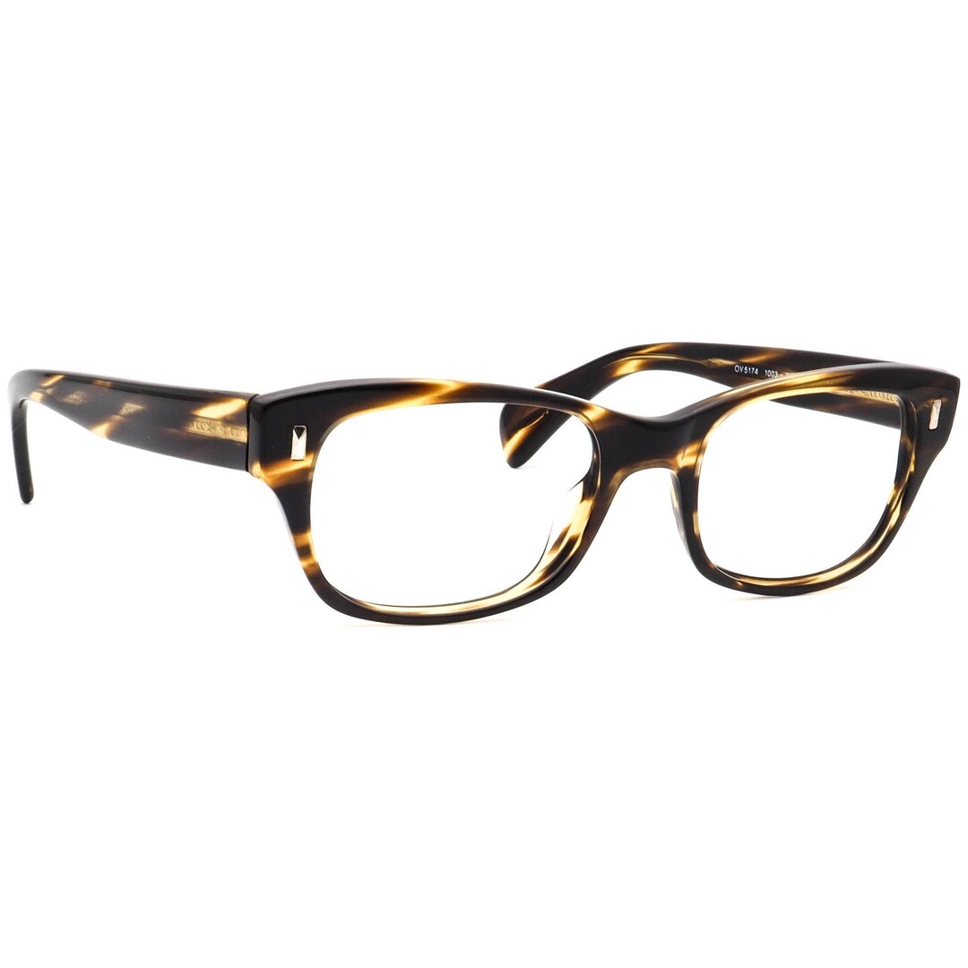 Oliver Peoples Eyeglasses OV 5174 1003 Wacks Cocobolo Square Frame ...