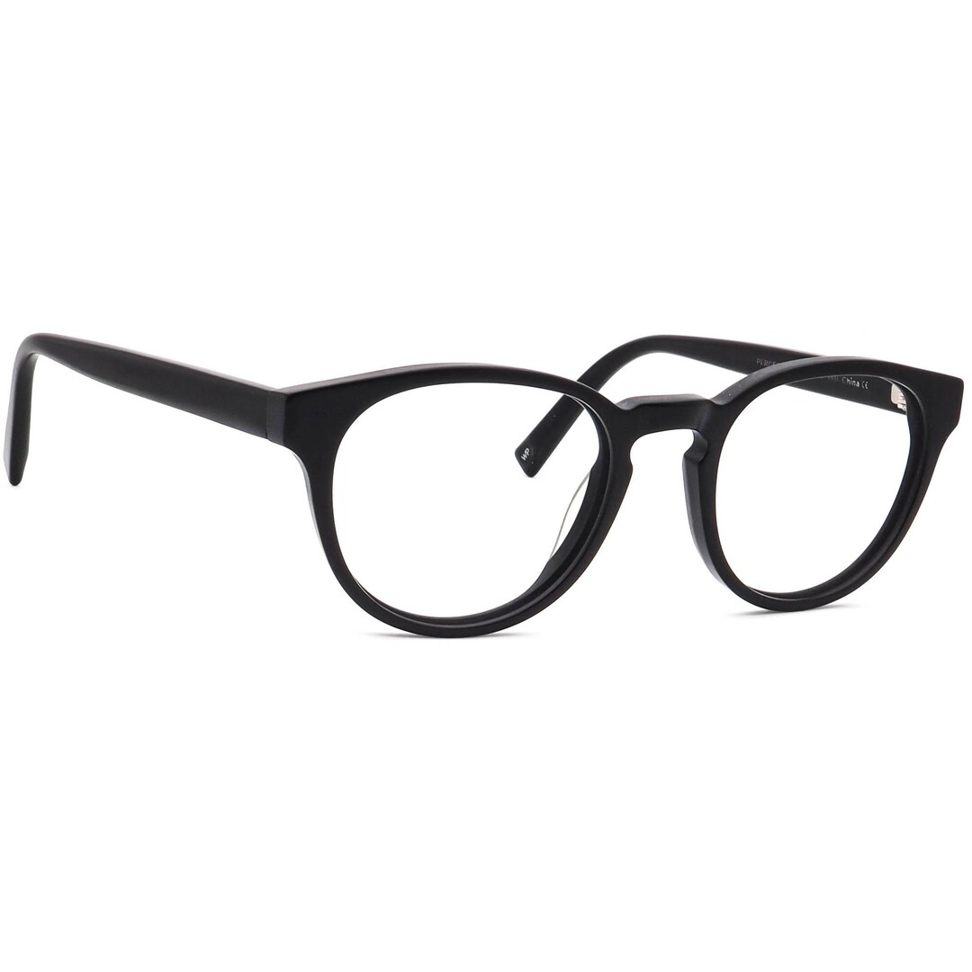 Warby Parker Eyeglasses Percey M 101 Jet Black Matte Round Frame Italy ...