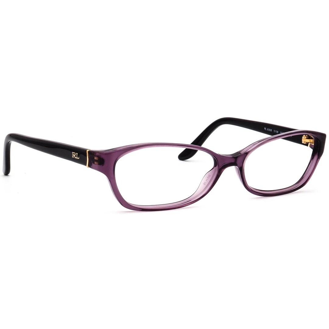 Ralph Lauren Women's Eyeglasses RL 6068 5158 Amethyst/black Semi Cat ...