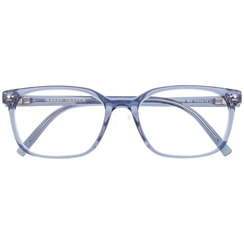Warby Parker Eyeglasses Weathers XW 318 Extra Wide Periwinkle Crystal ...