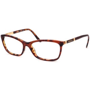 Versace Women's Eyeglasses MOD. 3186 5077 Havana/gold Cat Eye Frame ...