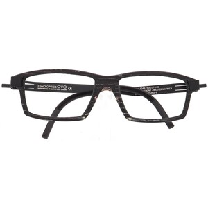 Ovvo Optics Eyeglasses MOD.3046 Wood Grain Matte Black Rectangular ...