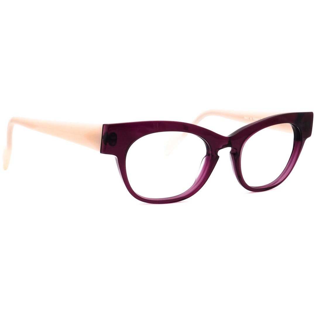 Anne Et Valentin Women's Eyeglasses Vivaldi 1457 Amethyst/pink Cat Eye ...