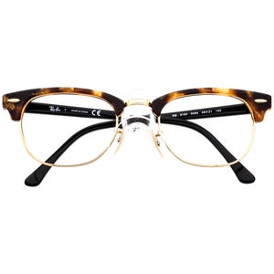 Ray-ban Eyeglasses RB 5154 5494 Brown Havana/gold Square Frame 49[]21 ...