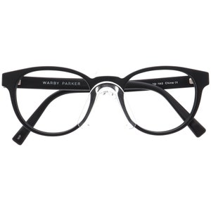 Warby Parker Eyeglasses Percey M LBF 101 Matte Black Round Frame Italy ...