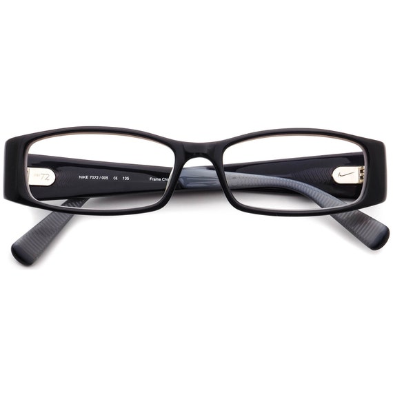 Nike Eyeglasses 7022/005 Black Rectangular Frame 51[]… - Gem
