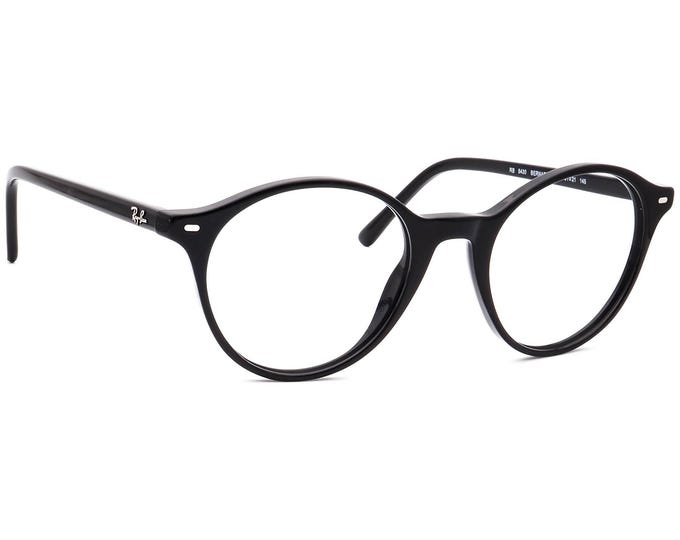 RAY-BAN RB7142 2000 Black Polish/grey 52-18-145 Eyeglasses Frame H13094 ...