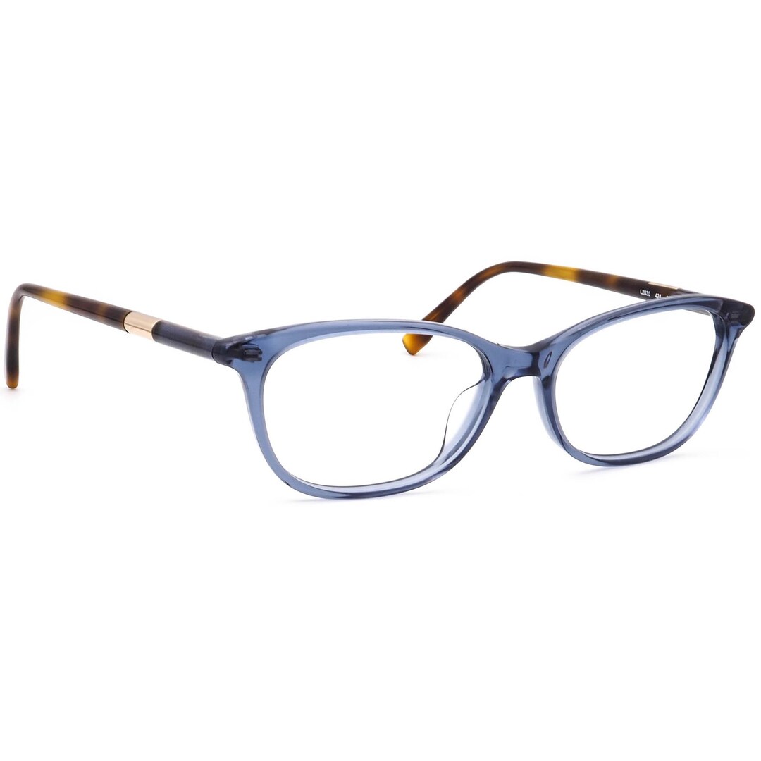 Lacoste Women's Eyeglasses L2830 424 Crystal Blue/havana Cat Eye Frame ...