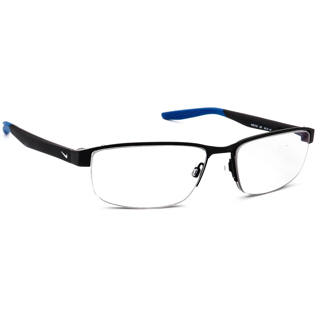Nike Men's Eyeglasses 8138 008 Matte Black Half Rim Frame 56[]16 140 - Etsy