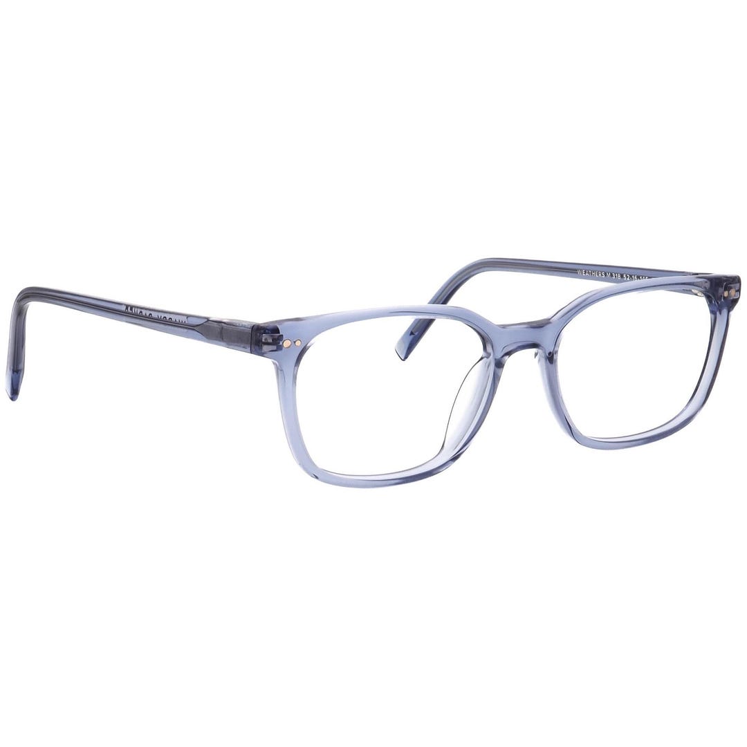 Warby Parker Eyeglasses Weathers M 318 Periwinkle Crystal Square Frame ...