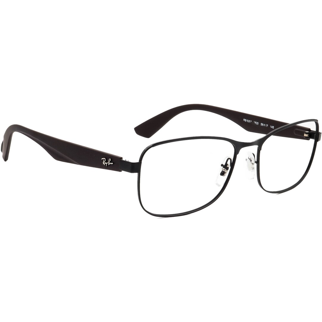 Ray-Ban Brille RB 6307 2820 Schwarz/Braun Rechteckiger Rahmen 5617 145 ...