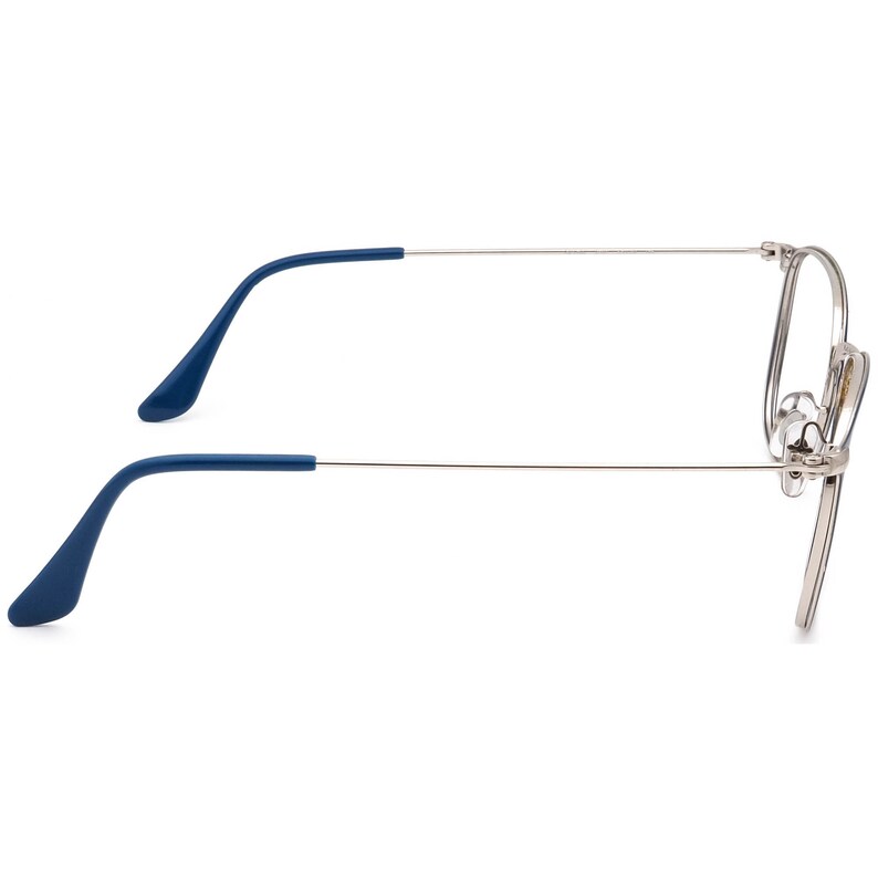Ray-ban Eyeglasses RB 6466 3101 Blue & Silver Square Metal Frame 51[]19 ...