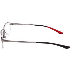 Nike Men's Eyeglasses 4306 073 Flexon Bridge Gunmetal Half Rim Metal ...