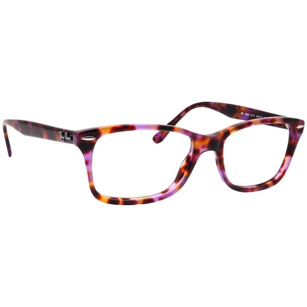 Ray-ban Eyeglasses RB 5428 8175 Purple Havana Square Frame 55[]17 145 ...