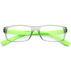Nike Junior Eyeglasses 5090 030 Matte Transparent Gray/lime Green ...