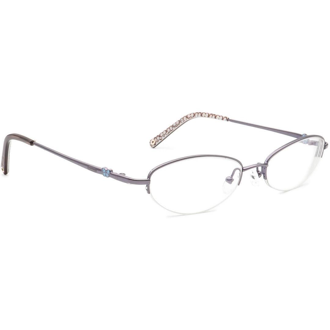 Coach Women's Eyeglasses Sherri (122) Slate Half Rim Metal Frame 51[]17 ...