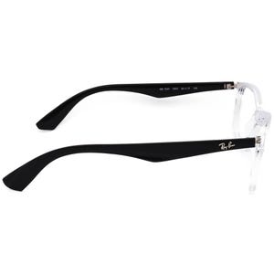 Ray-ban Eyeglasses RB 7047 5943 Crystal Transparent/ Black Square Frame ...