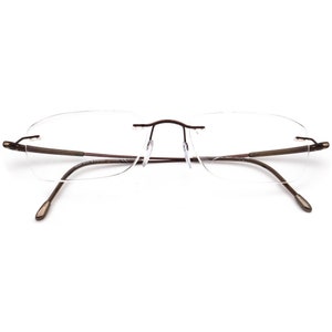 Silhouette Eyeglasses 7719 40 6054 Titan Brown Rimless Frame Austria 53 ...