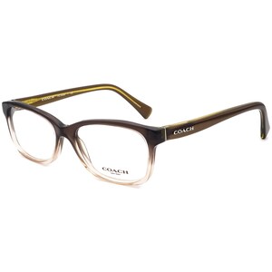 Coach Eyeglasses HC 6089 5400 Olive Brown Gradient Rectangular Frame 51 ...