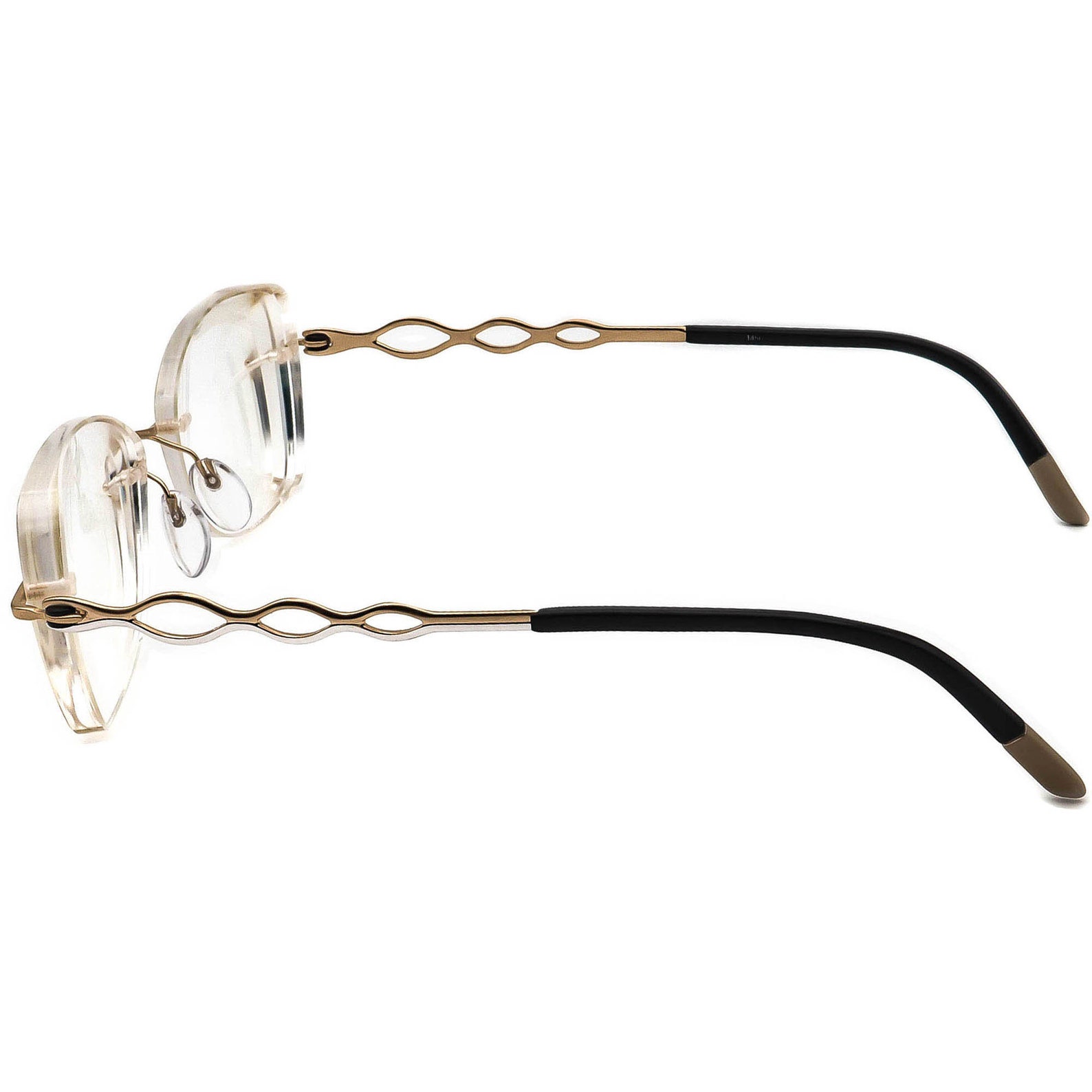 Silhouette Eyeglasses Charming Diva 4456 6053 23KT GP Gold Rimless 51 ...