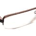 Nike Men's Eyeglasses 4192 215 With Flexon Brown Half Rim Metal Frame ...