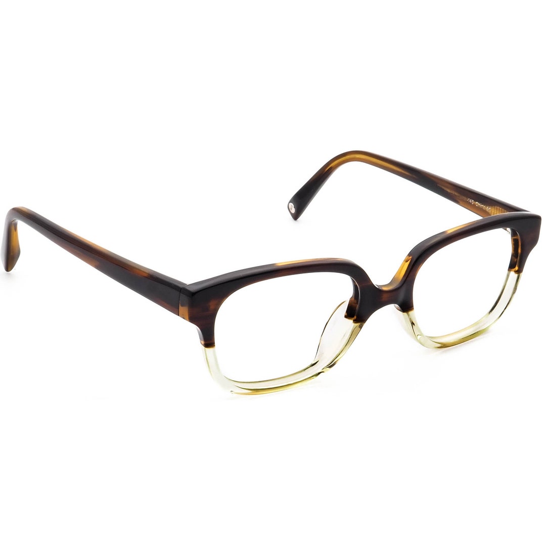 Warby Parker Eyeglasses Vence 204 Havana & Clear Fade Square Frame 50 ...