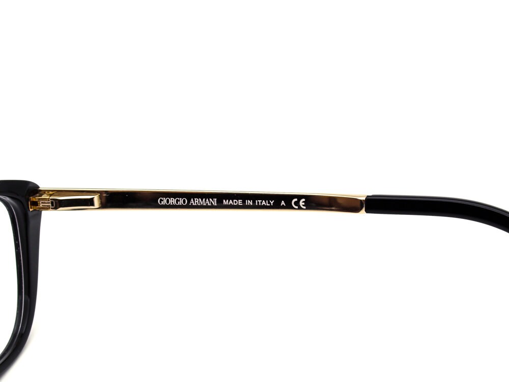 Giorgio Armani Eyeglasses AR 7012 5017 Glossy Black/gold Frame | Etsy
