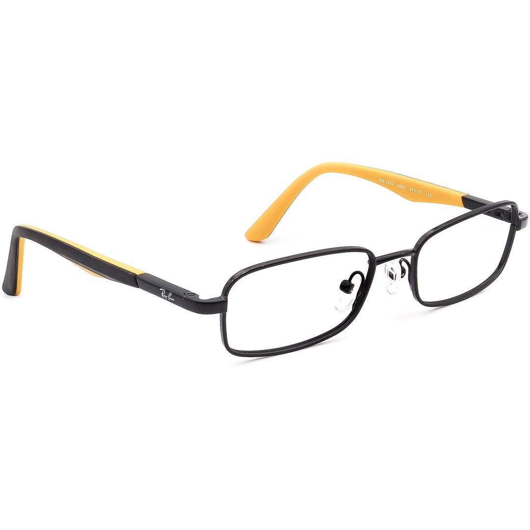 Ray-ban Eyeglasses RB 1035 4005 Black&orange Rectangular Frame 45[]15 ...
