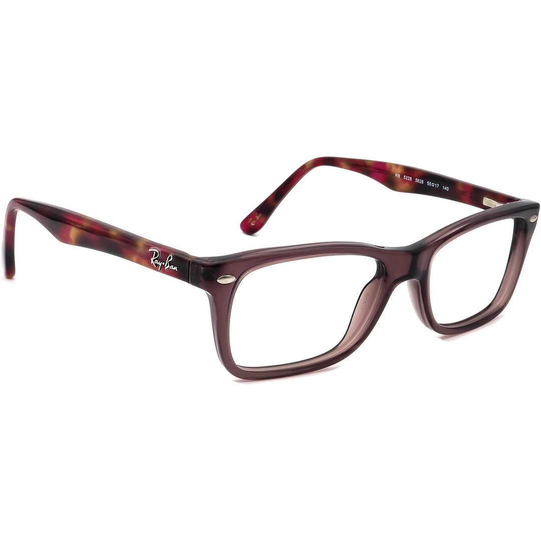 Ray-ban Eyeglasses RB 5228 5628 Gray/tortoise Rectangular Frame 5017 ...
