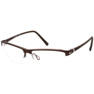 Nike Men's Eyeglasses 6050 259 Titanium Brown Half Rim Frame 55[]14 145 ...