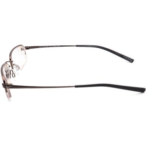 Nike Men's Eyeglasses 4192 215 With Flexon Brown Half Rim Metal Frame ...